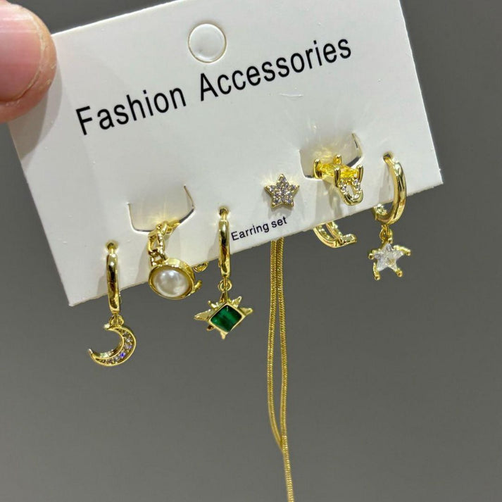 Herix Multi Piercing Ear Combo 03 (925 Silver) | Premium Ear Combo ...