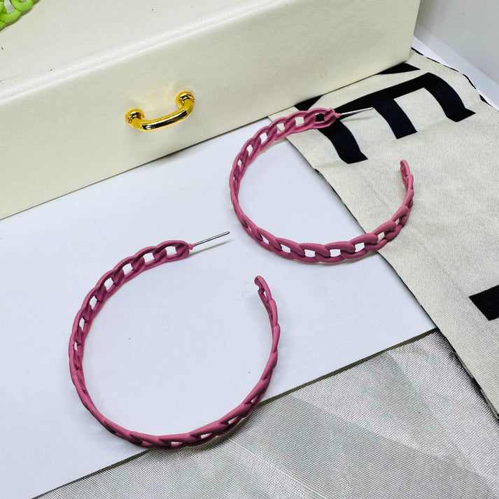 Big Link Hoops | Anti-Tarnish 18K Gold Plated | LAVENDER OFFICIAL – Lavender Official